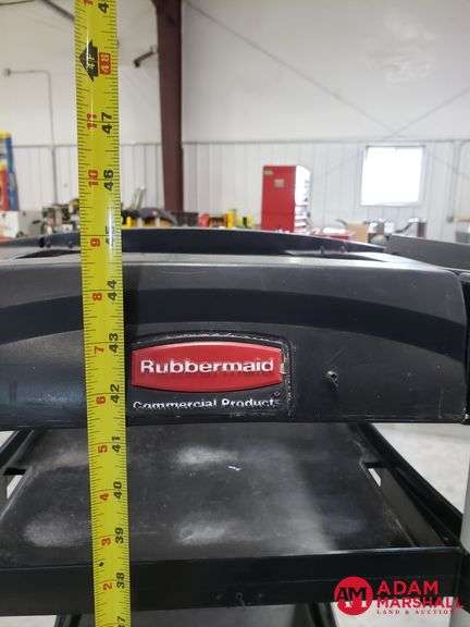 Rubermaid Rolling Commercial Janitor Car - Adam Marshall Land & Auction ...