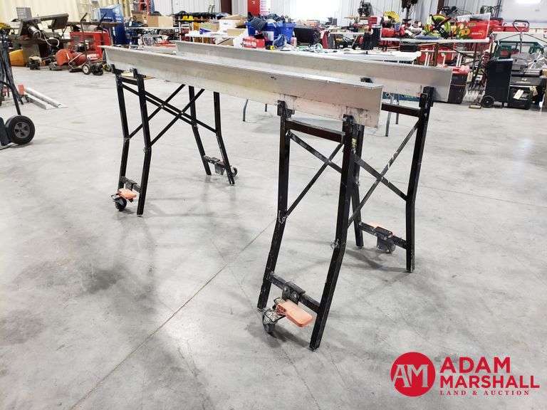 Assembled 6' Pinske Workstation Power Stands with Locking Wheels - Adam ...