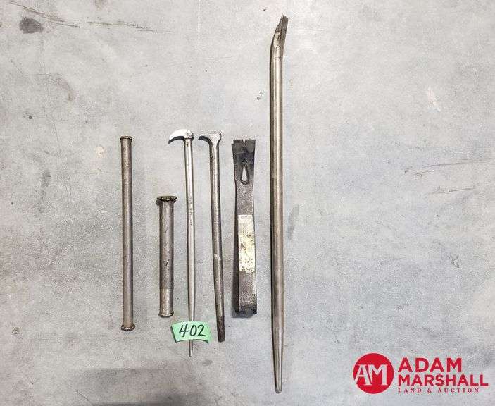 (6) Assorted Bars, Crow/Pry Bars to Include Snap-On and Napa - Adam ...