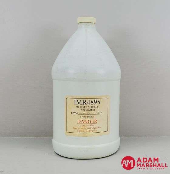 Military Surplus Gunpower IMR4895 (1 X 8 LB) - FirearmAuction.com LLC