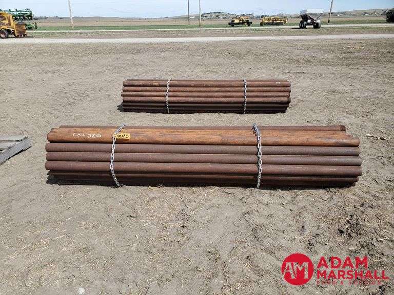 (37) Oil Feed Pipe Posts - 8 FT - Adam Marshall Land & Auction, LLC