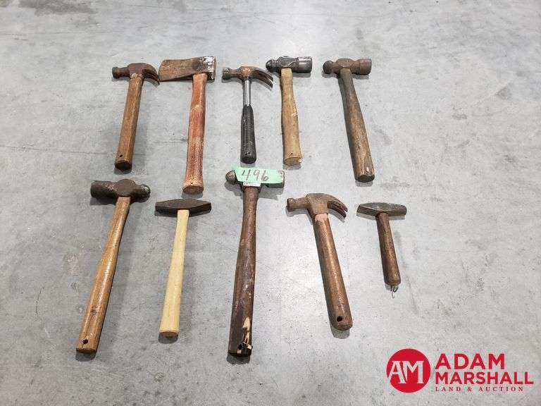 (10) Assorted Hammers/Sledge/Axe - Adam Marshall Land & Auction, LLC
