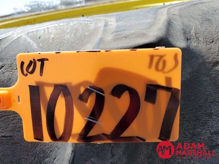 (2) John Deere Rear Tractor Tires On Split Rims - Adam Marshall Land ...