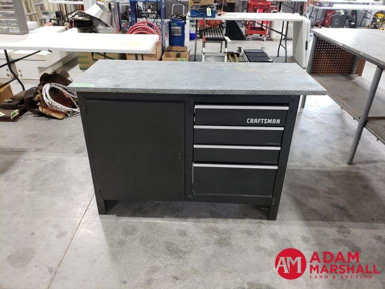 Craftsman Tool Chest/Work Table - Adam Marshall Land & Auction, LLC