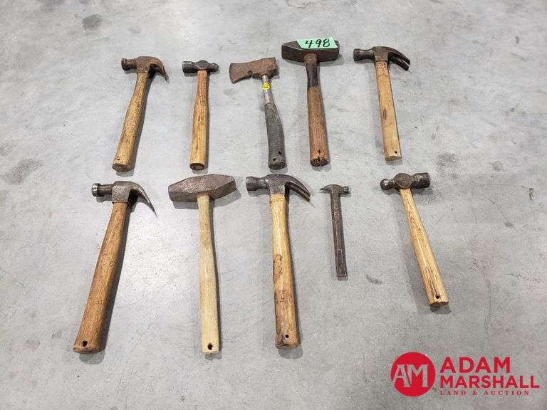 (10) Assorted Hammers/Sledge/Axe - Adam Marshall Land & Auction, LLC