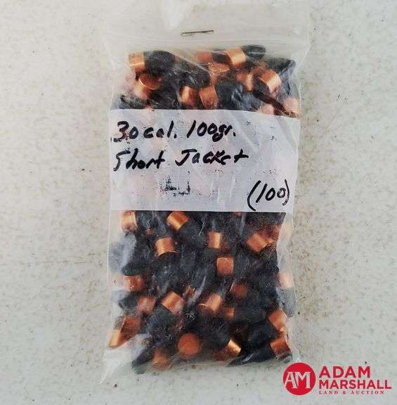Bullets - 30 Cal 100 Gr Short Jacket (100) - FirearmAuction.com LLC