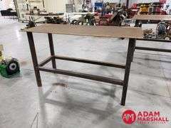 2' x 5' Steel Shop Work Table - Adam Marshall Land & Auction, LLC