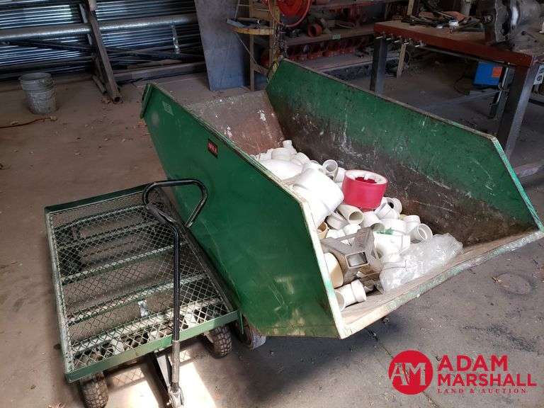 Rolling Hopper with Assorted PVC Fittings, Cart Dolly - Adam Marshall ...