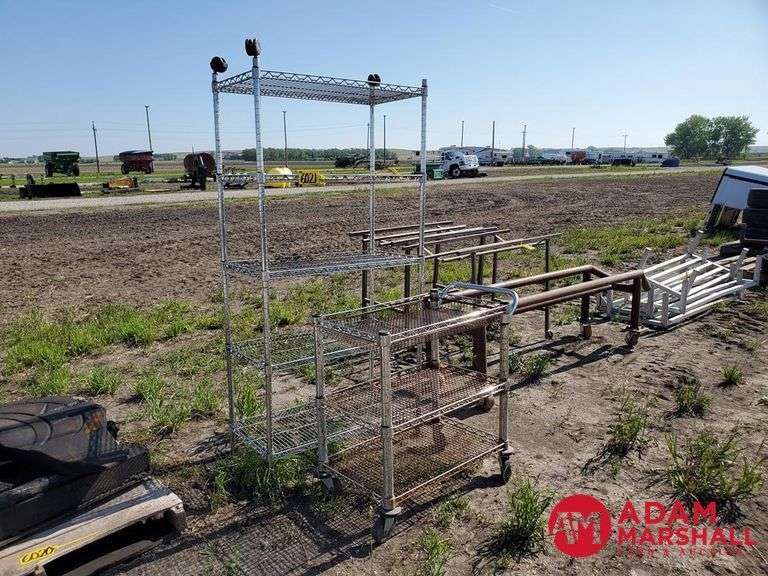 Wire Metro Rack On Casters & Wire Utility Cart - Adam Marshall Land ...