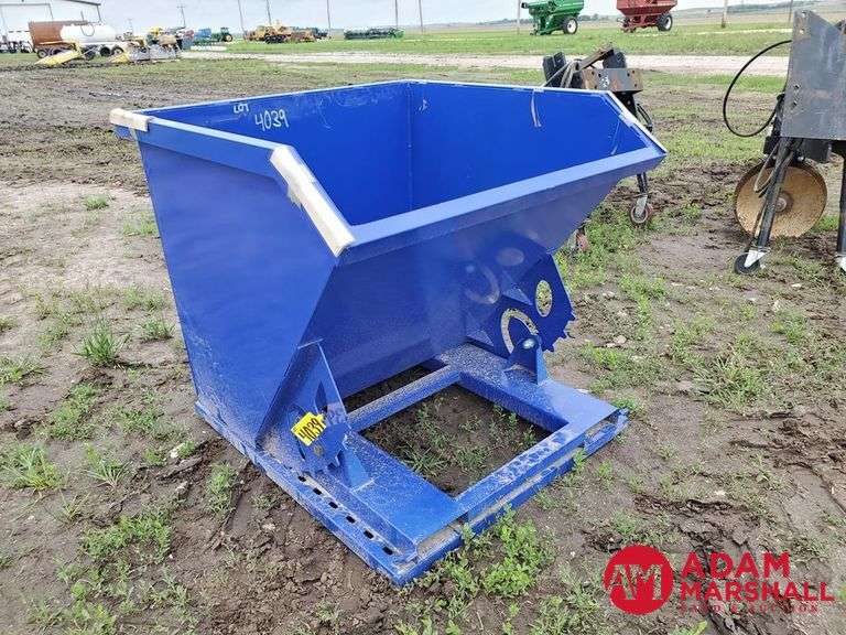 Self Dumping Hopper Attachment w/ Forklift Holes - Adam Marshall Land ...