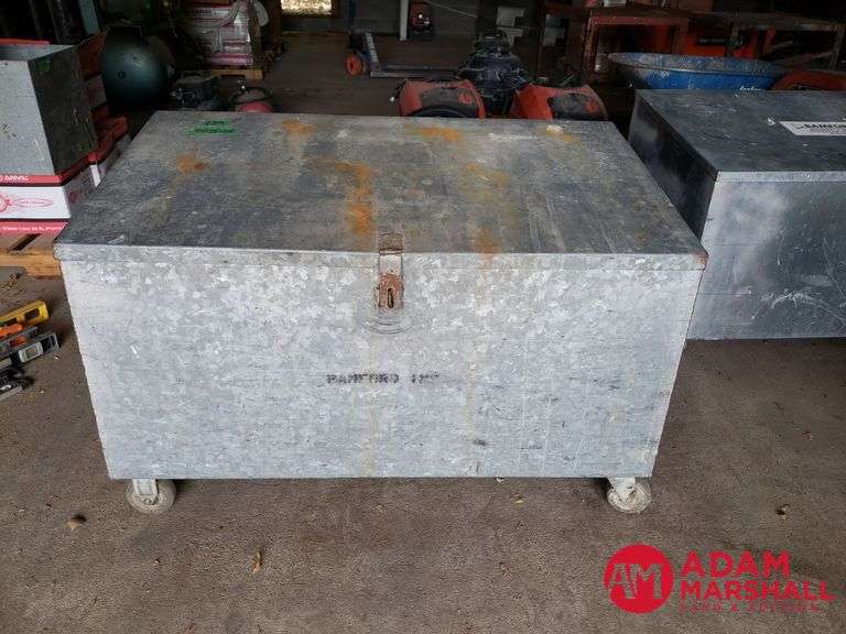 Galvanized Job Box - Adam Marshall Land & Auction, LLC
