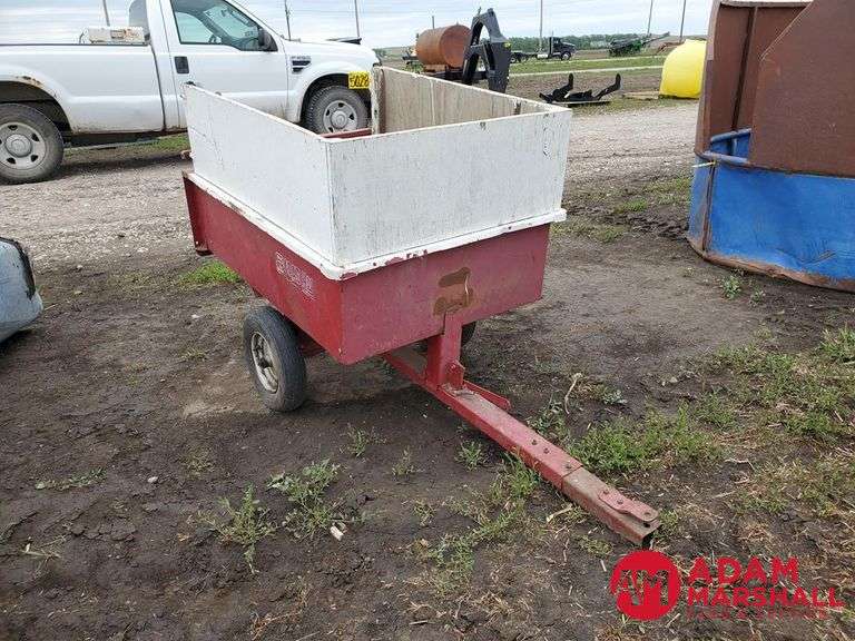 Red Devil Load Hog Pull Behind Lawn Cart - Adam Marshall Land & Auction ...