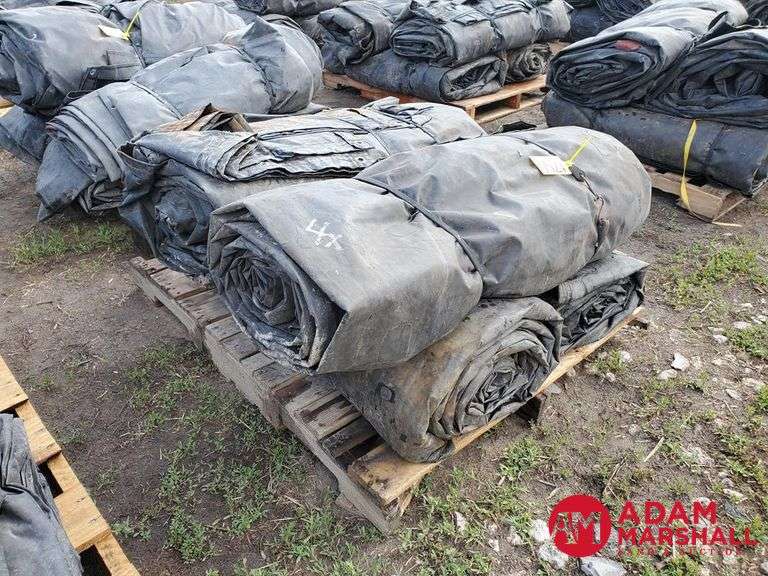 (4) Lumber Semi Tarps w/ 8 FT Drop - 24x25 FT - Adam Marshall Land ...