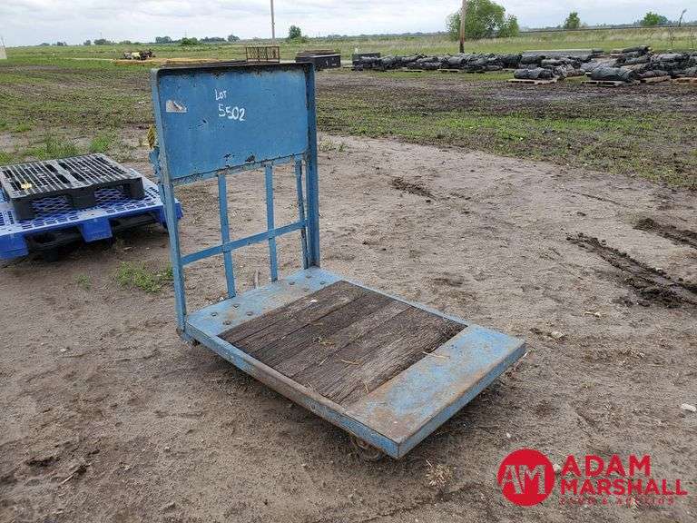 Steel Industrial Platform Cart - Adam Marshall Land & Auction, LLC