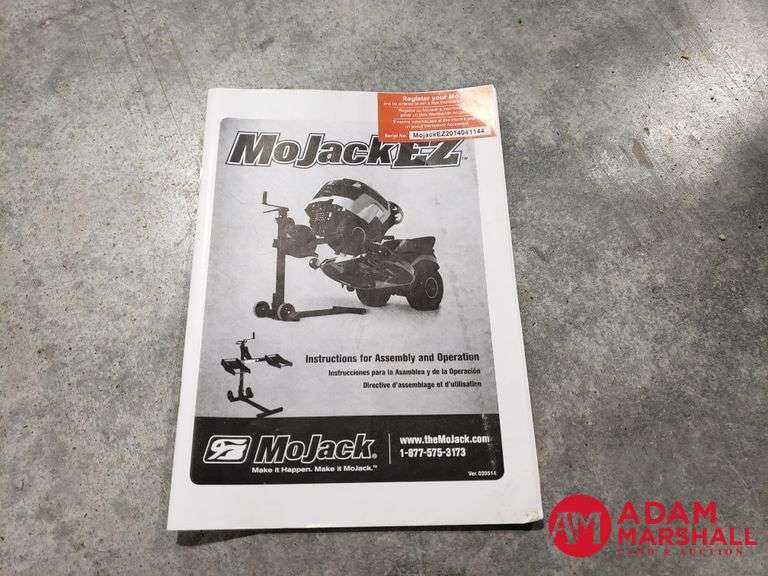 MoJack EZ Mower Jack. Max Load 300lbs - Adam Marshall Land & Auction, LLC