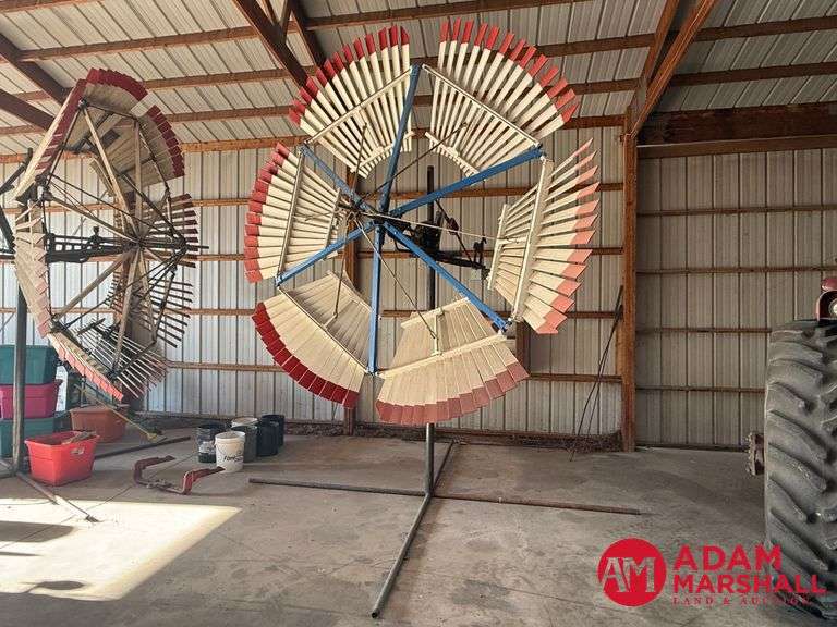 Dempster Wooden Wheel Windmill w/ Stand - 10 FT - Adam Marshall Land ...