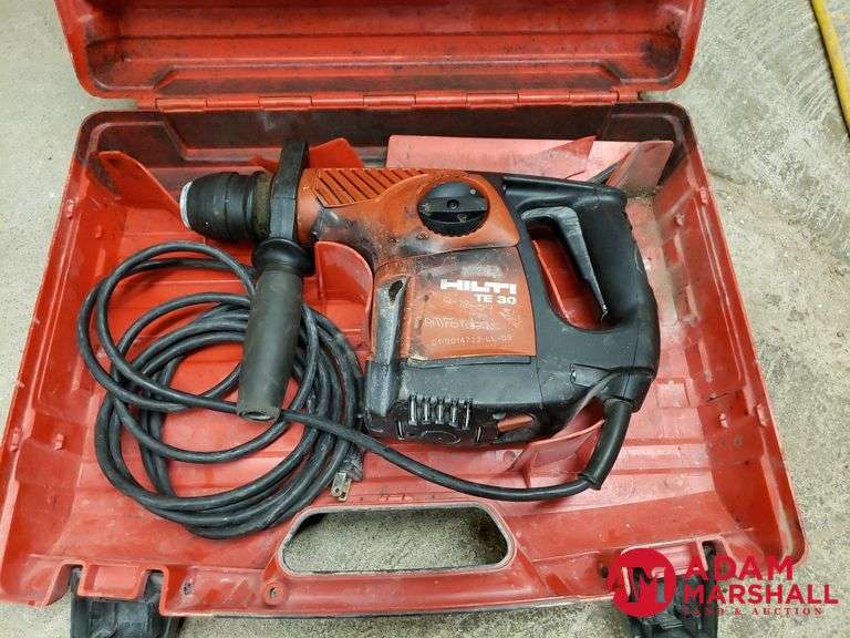 Hilti TE30 Hammer Drill - Adam Marshall Land & Auction, LLC
