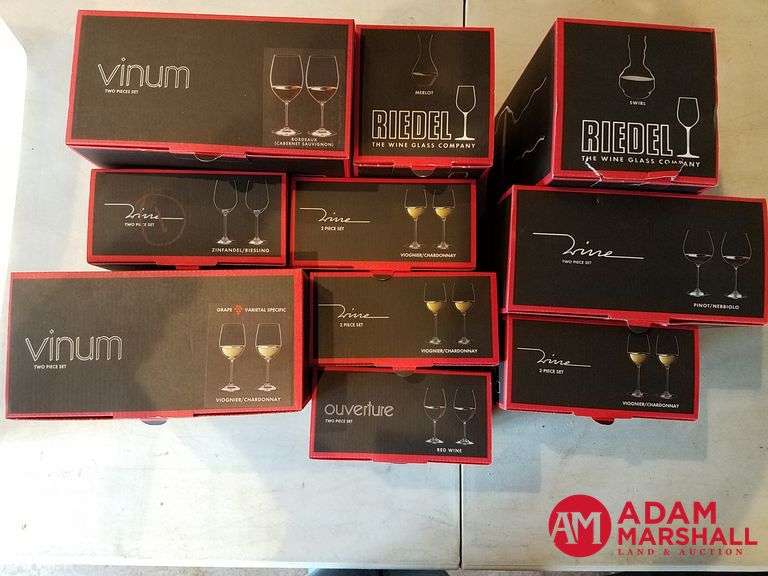 Riedel Wine Glasses - Adam Marshall Land & Auction, LLC