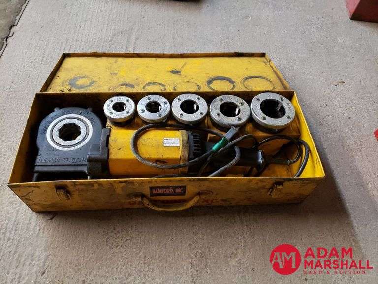 REMS Pipe Threader, Dyes, Case - Adam Marshall Land & Auction, LLC