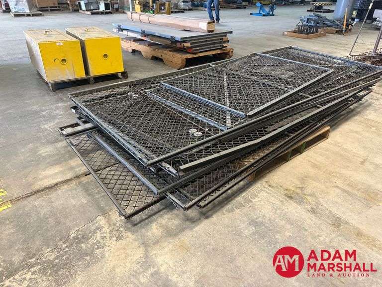 Storage/ Utility Cage Fence w/ Sliding Door - Adam Marshall Land ...