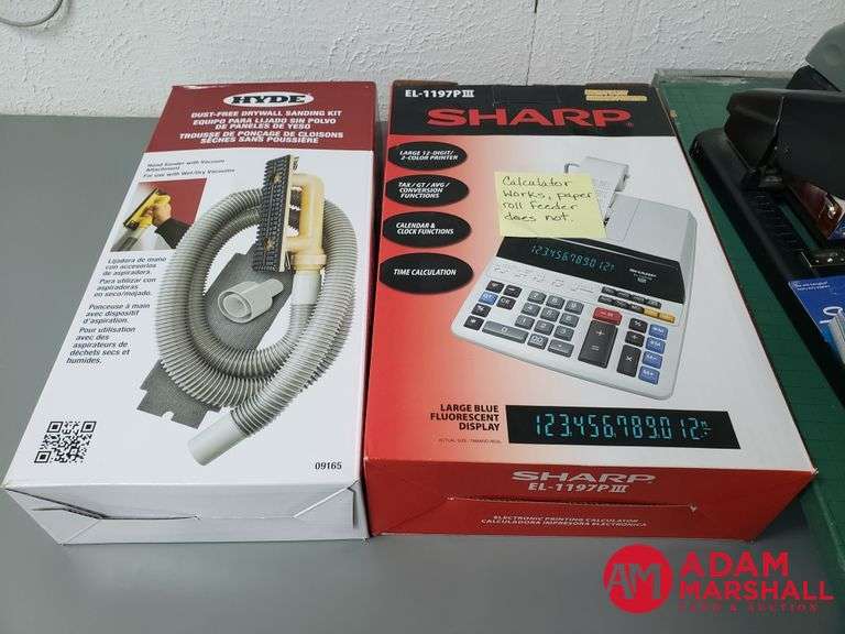 15" Trimmer, 25" Trimmer, Sanding Kit, Calculator, Postage Scale, (2 ...