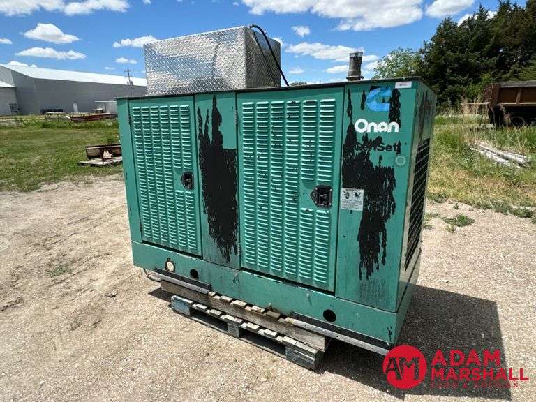Onan GenSet Generator-Diesel - Adam Marshall Land & Auction, LLC