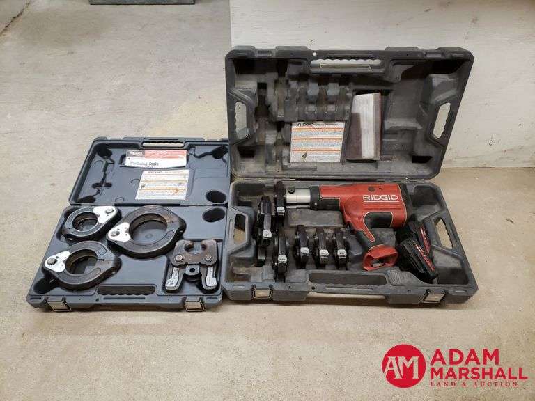 Rigid RP330 Press, (2) Batteries, Assorted Sized Jaws - Adam Marshall ...
