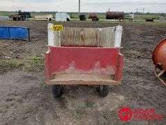 Red Devil Load Hog Pull Behind Lawn Cart - Adam Marshall Land & Auction ...