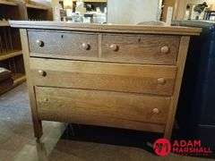 Vintage Dresser W/ Mirror - Adam Marshall Land & Auction, LLC