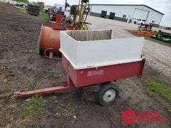 Red Devil Load Hog Pull Behind Lawn Cart - Adam Marshall Land & Auction ...