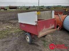 Red Devil Load Hog Pull Behind Lawn Cart - Adam Marshall Land & Auction ...