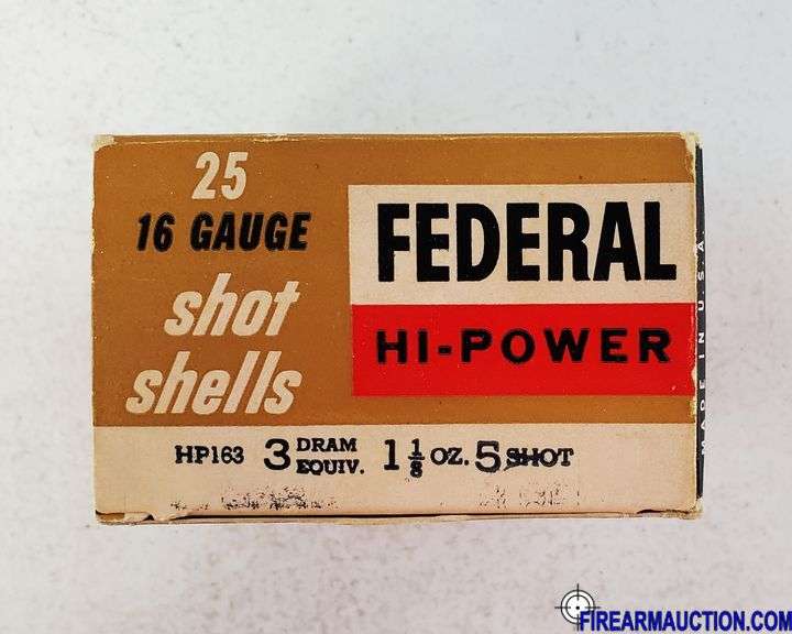 Vintage Federal Hi-Power - 16 GA, 2-3/4", 5 Shot (1 X 25 ...
