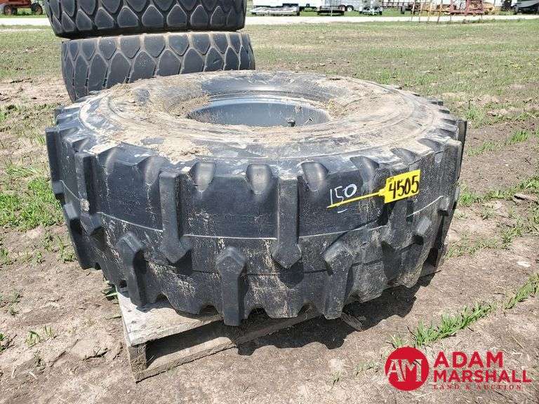 Payloader Tire On Rim - Adam Marshall Land & Auction, LLC