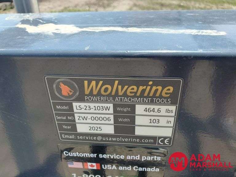 Unused Wolverine Log Splitter - Gasoline - Adam Marshall Land & Auction ...