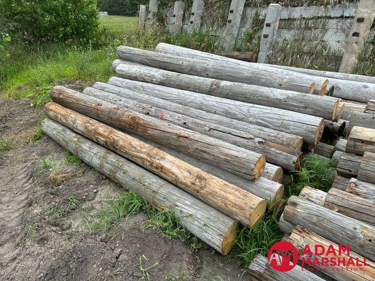 (35) REA Power Poles - 10FT - Adam Marshall Land & Auction, LLC