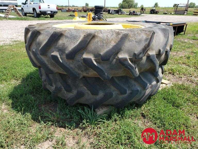 (2) John Deere Front Wheel Assist Tires - Adam Marshall Land & Auction, LLC