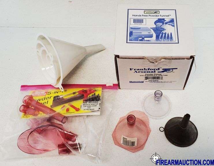 (10) Assorted Powder Funnels - FirearmAuction.com LLC