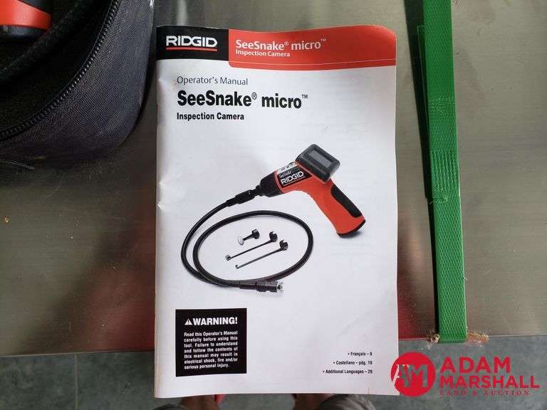 Ridgid SeeSnake Micro Inspection Camera - Adam Marshall Land & Auction, LLC