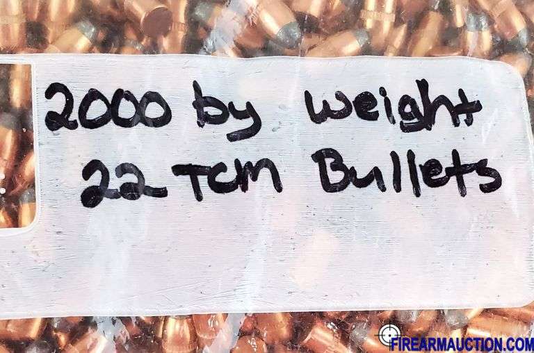 Bullets - TCM 22 Cal (2000 By Weight) - FirearmAuction.com LLC