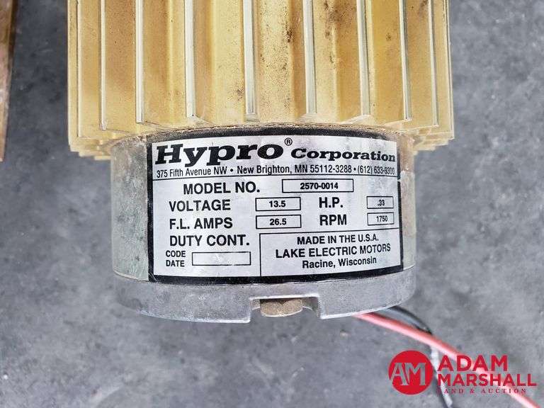(2) Hypro Co. Pumps - Adam Marshall Land & Auction, LLC