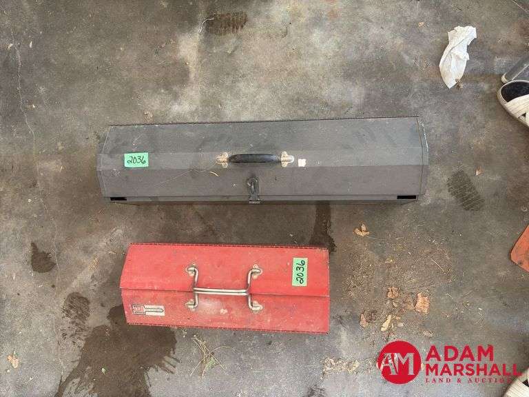 2 Metal Tool Boxes & Contents - Adam Marshall Land & Auction, LLC