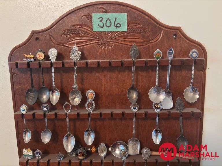 Spoon Rack & Spoons - Adam Marshall Land & Auction, LLC