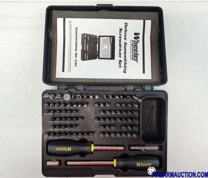 Wheeler Engineering Deluxe Gunsmithing Screwdriver Set - FirearmAuction ...