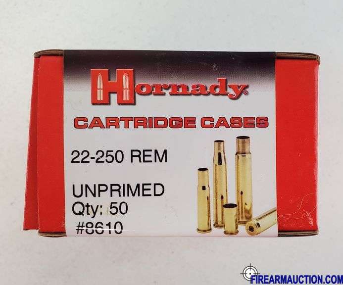 Brass Only - Hornady 22-250 Rem - New (100) - FirearmAuction.com LLC