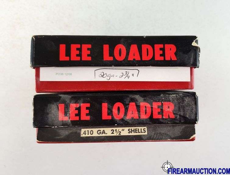 (2) Vintage Lee Loader Reloading Die Kits -2¾" & 410 Ga 2½ ...