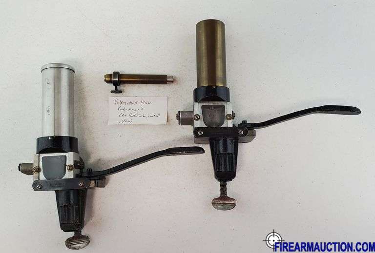 (2) Belding & Mull Visible Powder Measures - FirearmAuction.com LLC