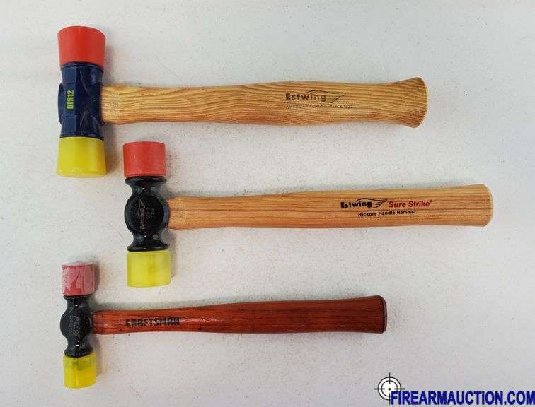 (3) Non-Marring Hammers - Craftsman 6 Oz, Estwing 12 Oz & DFH 12 Oz ...