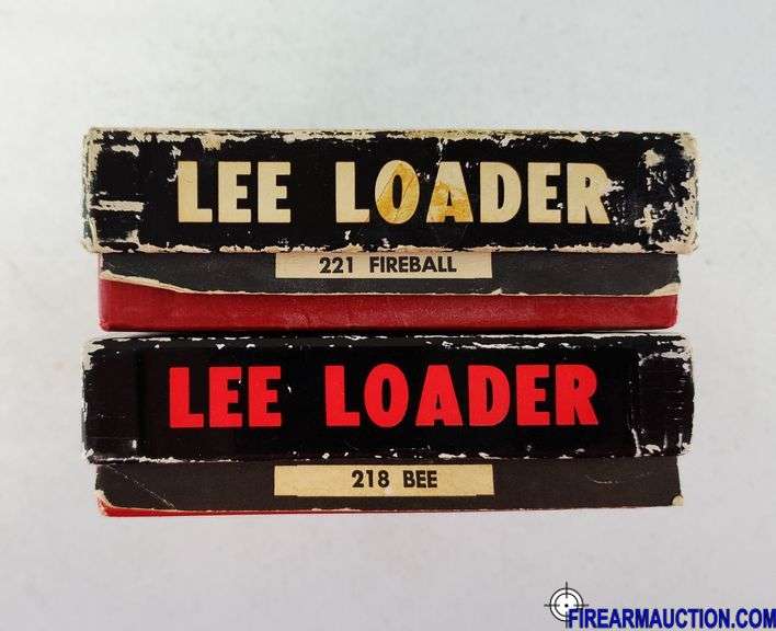 (2) Vintage Lee Loader Reloading Die Kits - 218 BEE & 221 Fireball ...