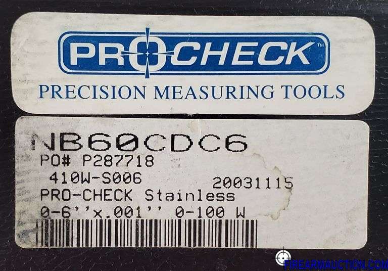 Procheck Hornady Steel Dial Caliper - 0-6" X 0.001" - FirearmAuction ...