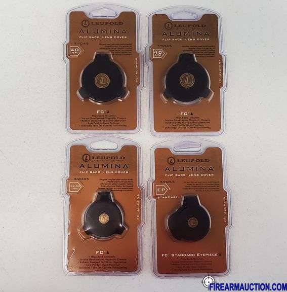 (4) Leupold Alumina Flip Back Lens Covers - (2) 40MM, (1) EP Standard ...